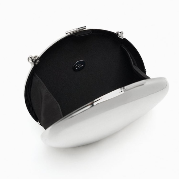 Zara | Bags | Zara Metallic Box Bag Silver | Poshmark